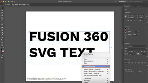 Using SVG Files With Fusion 360 Product Design Online