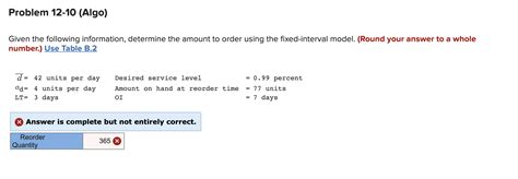 Solved Problem Algo Given The Following Information Chegg Com