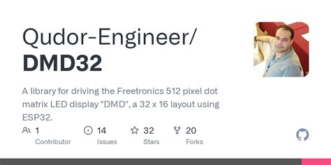 Github Qudor Engineerdmd32 A Library For Driving The Freetronics 512 Pixel Dot Matrix Led