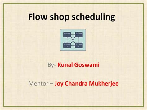 Flowshop Scheduling Pptx