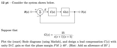 Solved Please Help With All Parts Plotting The Bode