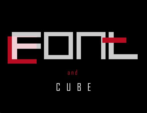 Cube Font Behance