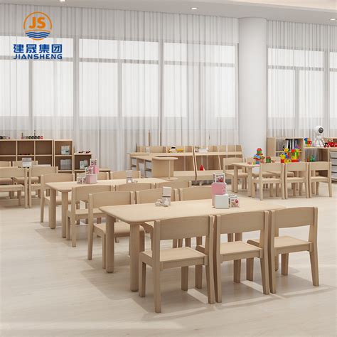 Supply Solid Wood Kindergarten Classroom Tables And Desks Wholesale