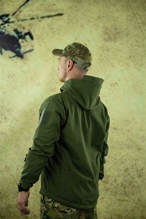 Купити Тактична куртка Софтшелл олива Військова Армійська куртка Осінь Весна Куртка ЗСУ олива