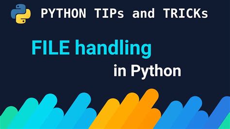 Xử Lý File Python Tips And Tricks Youtube