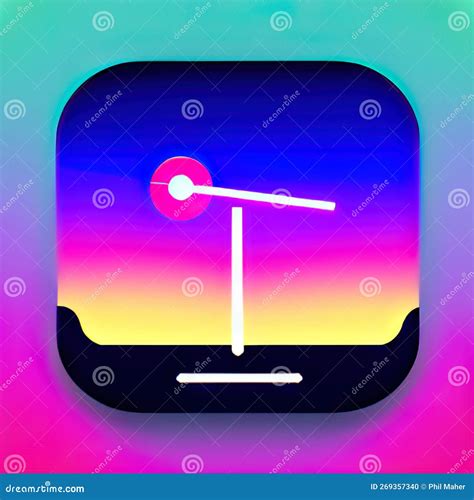Shooting Range Software App Style Icon Generative Ai Stock Illustration Illustration Of