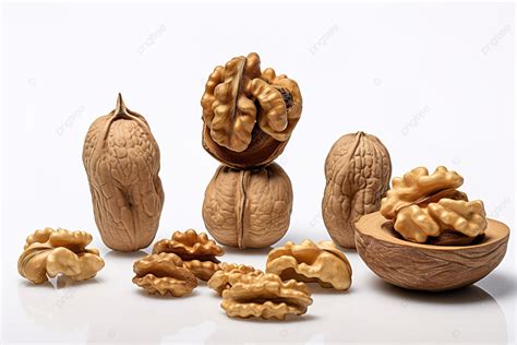 Nuts Roasted Nutritional Characteristics Allergy Walnuts Background Brown High Resolution
