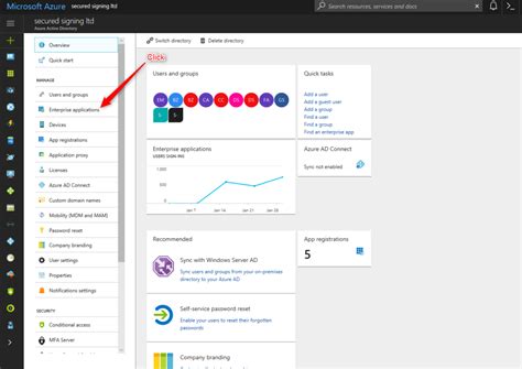 Configuring Single Sign On For Secured Signing Using Azure Active