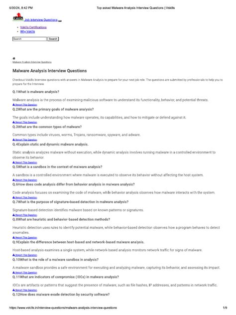 Malware Questions Pdf