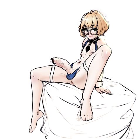 Rule 34 1boy Diathorn Femboy Feminine Male Glasses Looking At Viewer