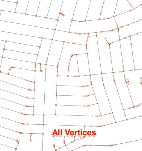 find intersections of roads in qgis geographic information systems