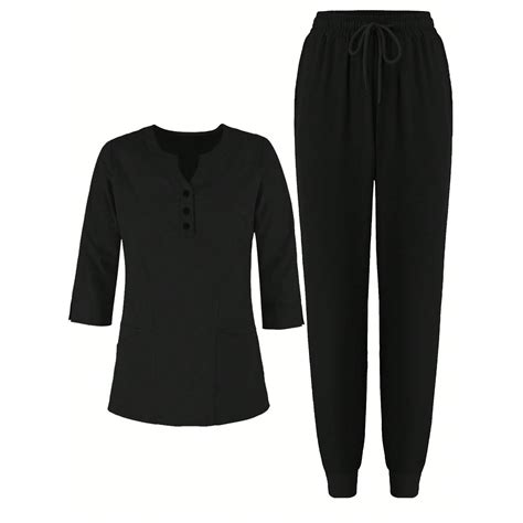 Sksloeg Scrubs For Women Set Clearance Plus Size Medical Scrub Sets