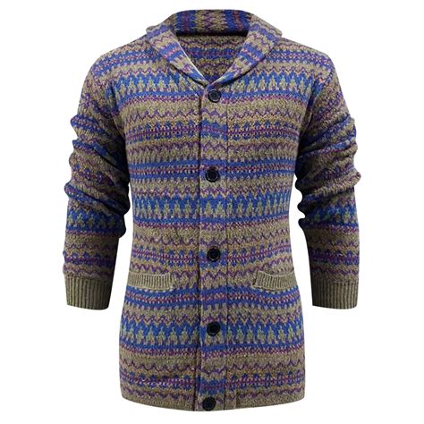 남성용 빈티지 가디건 니트 코트 스웨터 캐주얼 재킷 오버사이즈 울 긴팔 코트 가을 및 겨울 패션