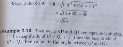 Magnitude Of A B Example Two V