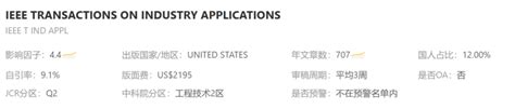 IEEE TRANSACTIONS ON INDUSTRY APPLICATIONS怎么样