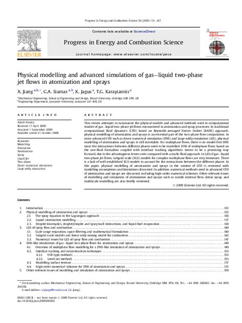 pdf physical modelling and advanced simulations of gas liquid two