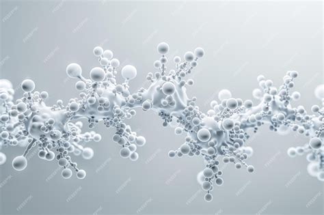 Detailed Molecular Structure With White Atomic Connections In A Scientific And Clean Background