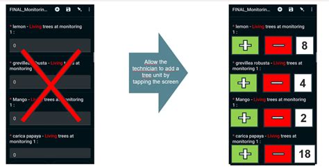 button next to integer questions for easier input ideas odk forum