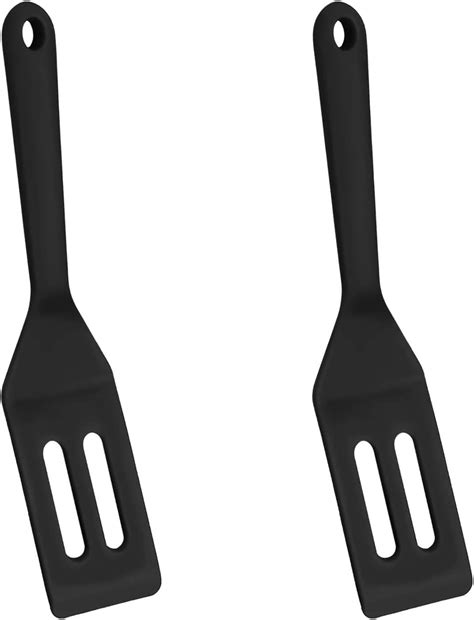 2 Pieces Mini Silicone Spatula Nonstick Silicone Serve Turner Small Spatulas For