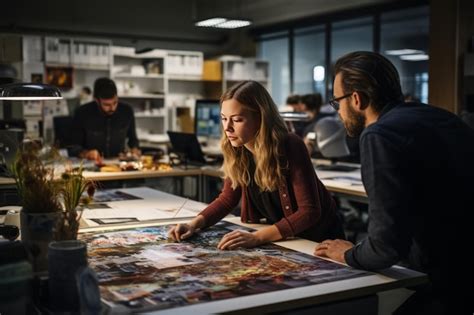 Premium Ai Image Graphic Designer Collaboration Generative Ai