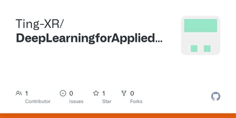 GitHub Ting XR DeepLearningforAppliedStats