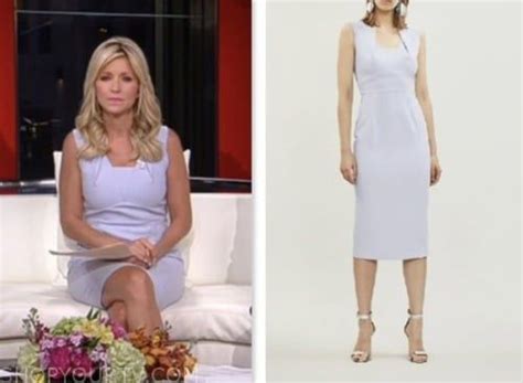 Fox And Friends August 2023 Ainsley Earhardts Periwinkle Blue Sheath