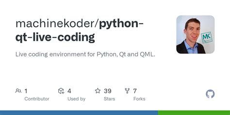 Github Machinekoderpython Qt Live Coding Live Coding Environment For Python Qt And Qml
