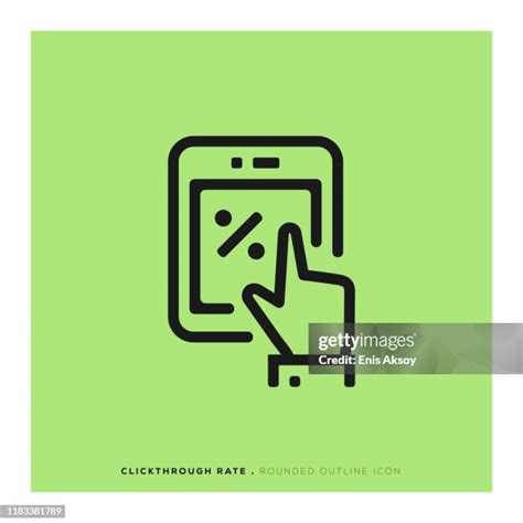 1 014 Click Through Rate Icon High Res Illustrations Getty Images