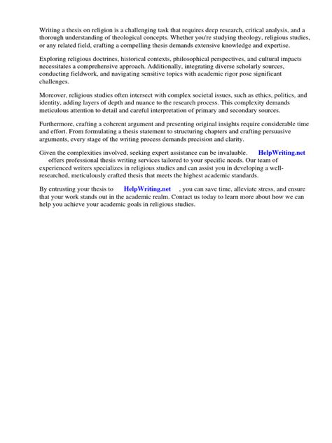 Religion Thesis Pdf Religious Studies Baruch Spinoza