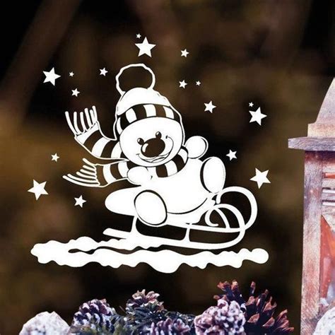 Вырезалочки для окон животные и птицы Christmas Window Decorations Creative Christmas