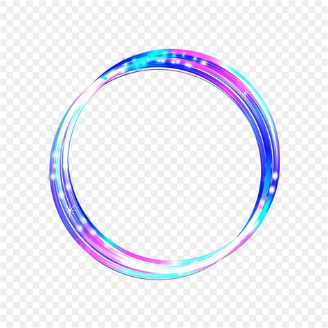 Shine Glow Vector Hd Images Vibrant Neon Shining Circle With Glow