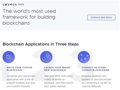 Cosmos Blockchain Sdk Eigene Nodes Und Apps Erstellen