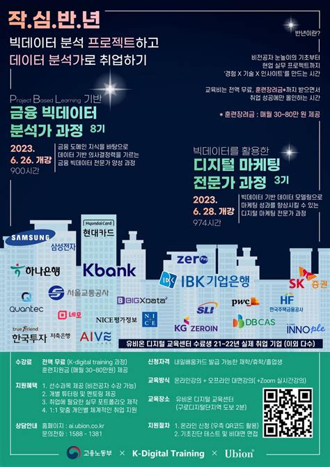 금융 빅데이터 분석가 과정 실무 프로젝트 기반 교육 요즘것들