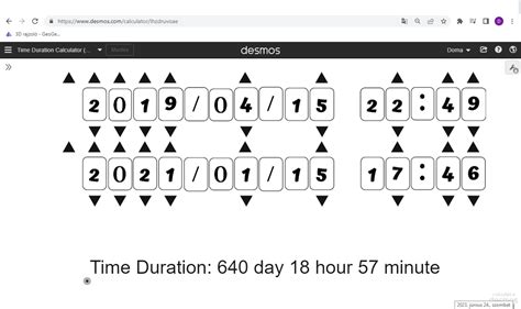 Time Duration Calculator Beta Ver Rdesmos