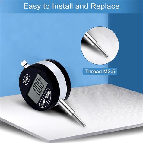 PCS Dial Indicator Pointed Tip Dial Gauge Tip Steel Test Indicator Contact Pointed Tip With A