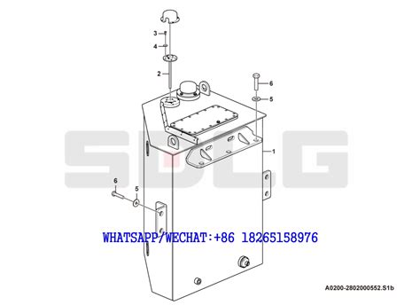 Sdlg Rs8140 Road Roller Fuel Tank System Construction Machinery Parts