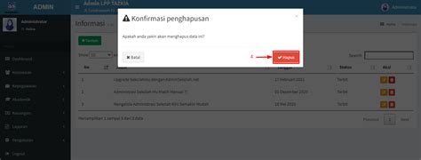 1 3 Cara Edit Hapus Informasi Pengaturan Pusat Tutorial AdminSekolah Net
