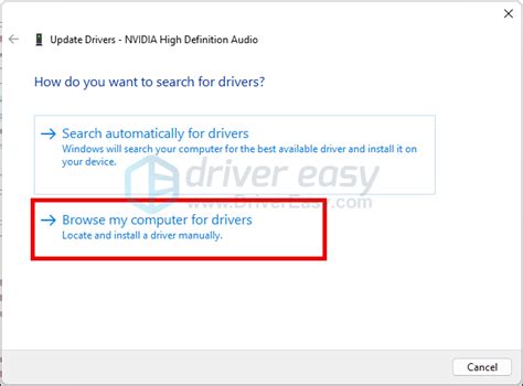 How To Fix Nvidia High Definition Audio No Sound Driver Easy