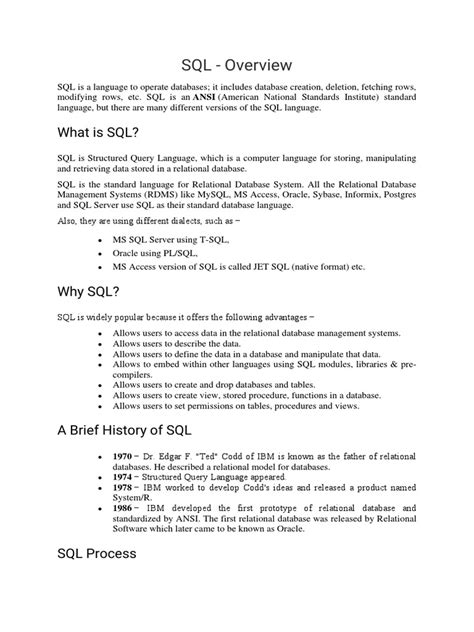 sql tutorial 1 pdf microsoft access relational database