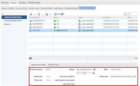 VSphere Replication Part Replication And Monitoring KANAP NET