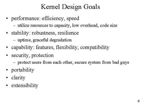 Chapter 1 Kernel Overview Objectives Review Development And