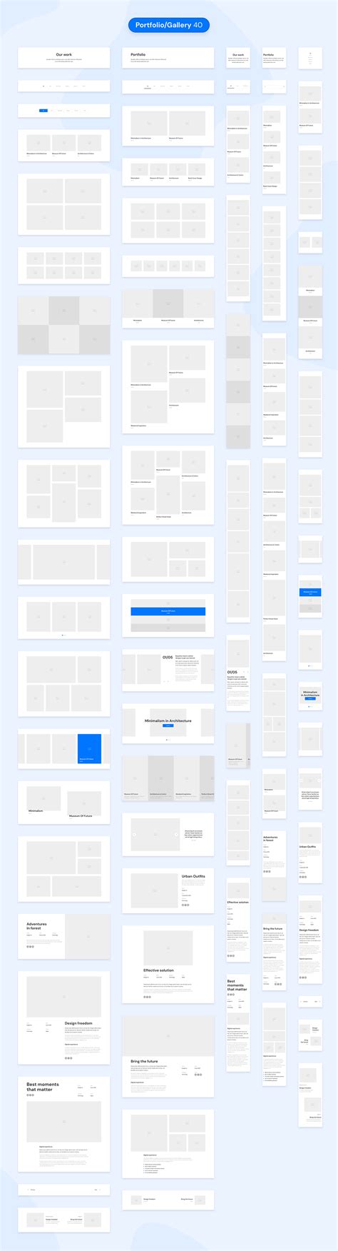 DOB Desktop Mobile Wireframe Web UI Kit Behance