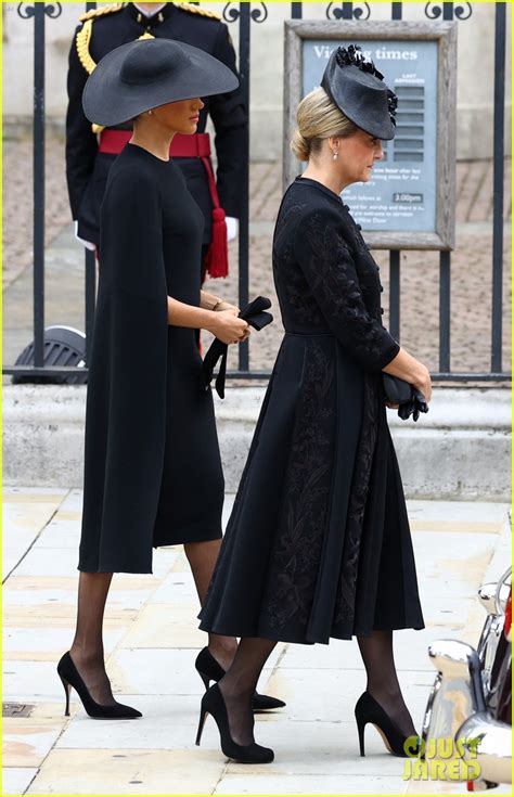 Prince Edwards Wife Sophie Seen Giving Him A Tissue During Queen Elizabeth Iis Funeral Photo