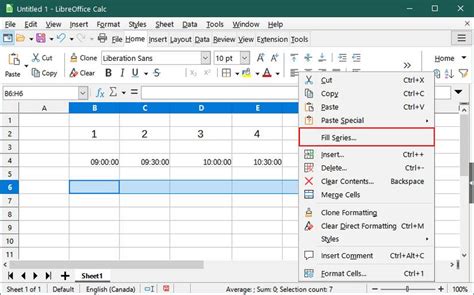 How To Automatically Fill Dates And Numbers In Libreoffice Calc