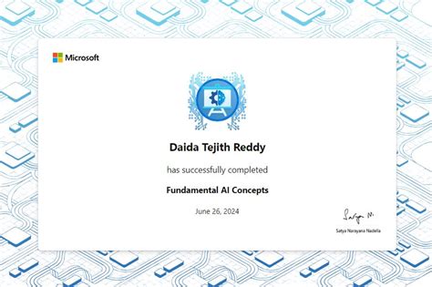 Tejith Reddy Daida On Linkedin Today I Earned My Fundamental Ai Concepts Badge Im So Proud