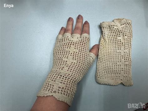 Ръчно плетени на 1 кука ръкавици в Ръкавици в гр София Id46455235 Bazar Bg