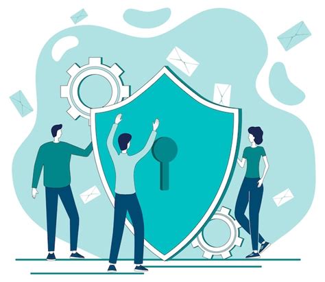 Premium Vector Data Protectionsecure Internet Connection Secure Messengerpersonal Data Protection