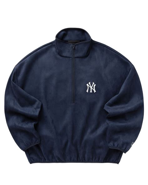 Fear Of God Essentials Yankees Modern Half Zip Black Mens Half Zip Fear