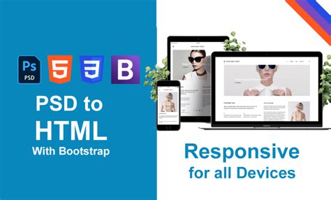 Convert Psd To Html With Bootstrap Css By Mofazzal85 Fiverr