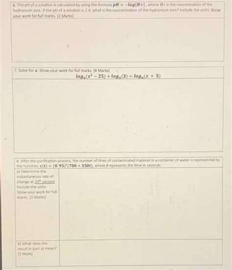 Solved The Ph Of A Solution Is Calculated By Using The Chegg Com